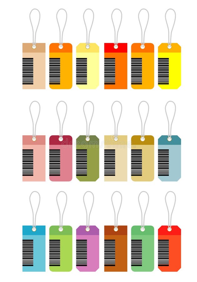 Bar code tag stock vector. Illustration of paper, design - 103804209