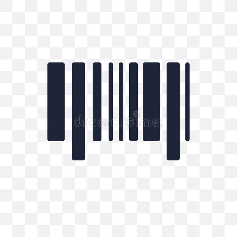 Bar Code Transparent Icon. Bar Code Symbol Design from Delivery Stock ...