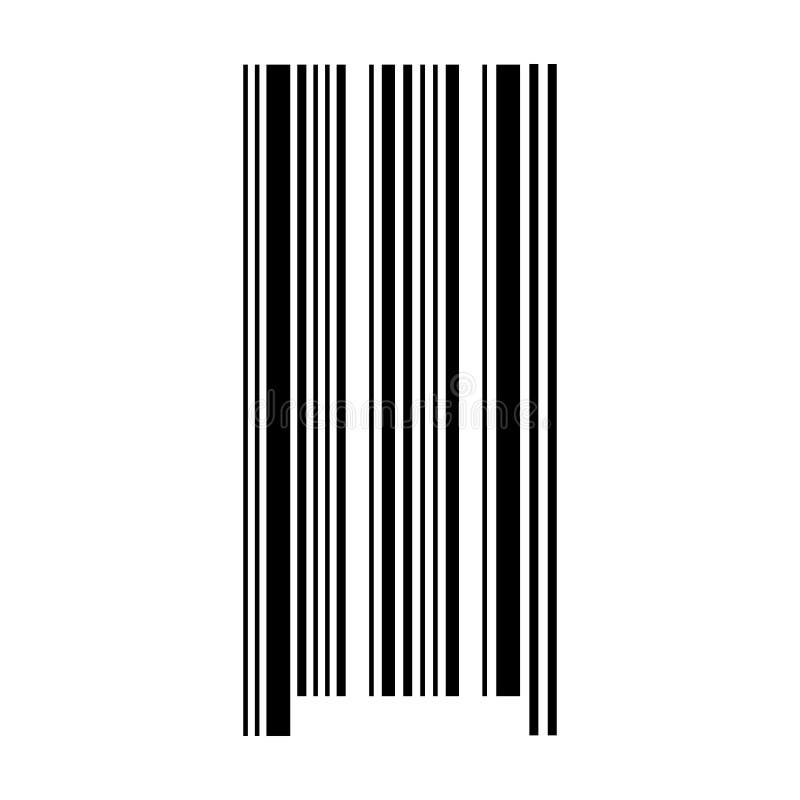 Bar Code Vector Cartoon Icon. Vector Illustration Barcode on White ...