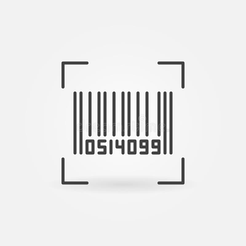 Bar Code Vector Concept Icon in Thin Line Style Stock Vector ...