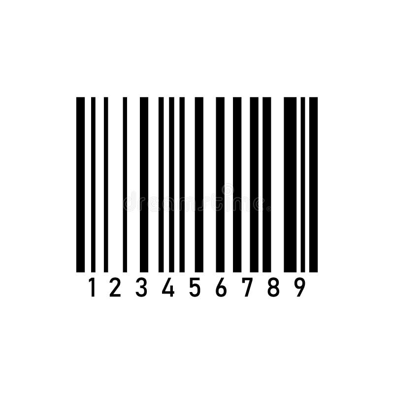 Product Barcode 2d Square Label Stock Vector - Illustration of digital ...
