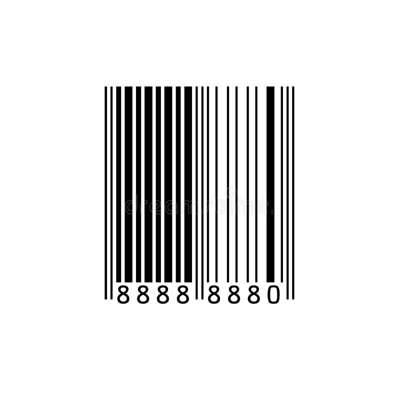 Bar Code. Barcodes Represented Data by Varying the Widths and Spacings of Parallel Lines. Stock ...