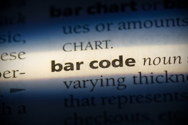 Bar code stock photo. Image of page, word, minimal, closeup - 161578078