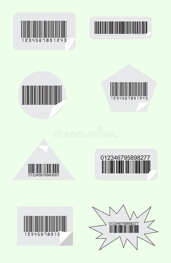 Different barcodes stock vector. Illustration of sell - 5734953