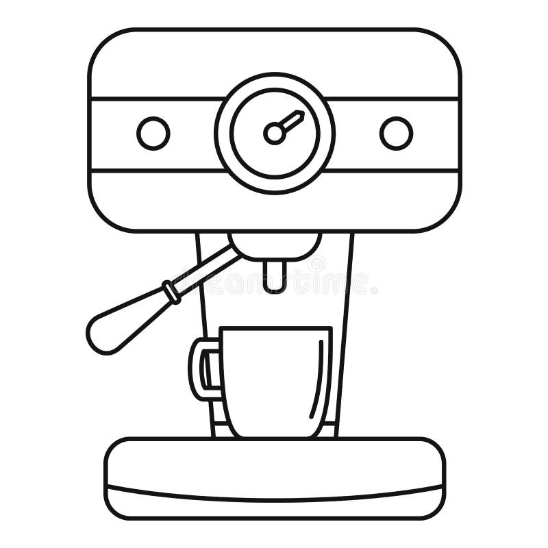 Coffee Machine Outline Stock Illustrations – 12,199 Coffee Machine ...