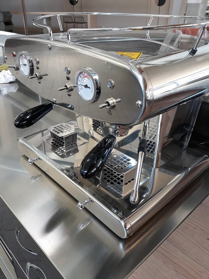 Bar coffee machine stock image. Image of italian, maker - 230671173