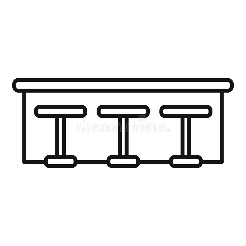 Bar Restaurant Outline Furniture Icon Stock Illustrations – 1,118 Bar ...