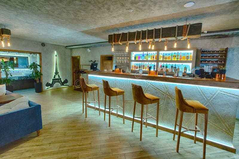 Bar Counter, Seating Area, Irish Pub Editorial Stock Photo - Image of ...