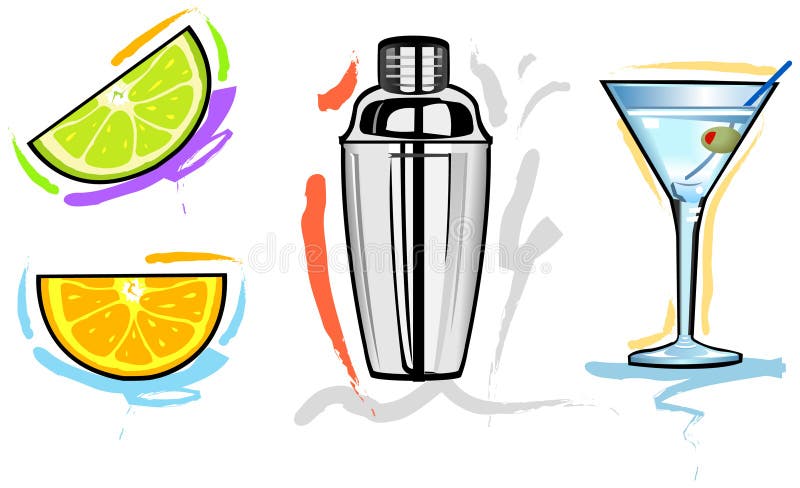 Bar Equipment stock vector. Illustration of drink, stuff - 631481
