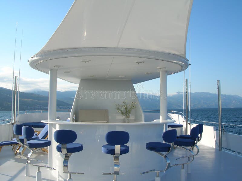 Bar in the front of a ship stock image. Image of rich - 4869647