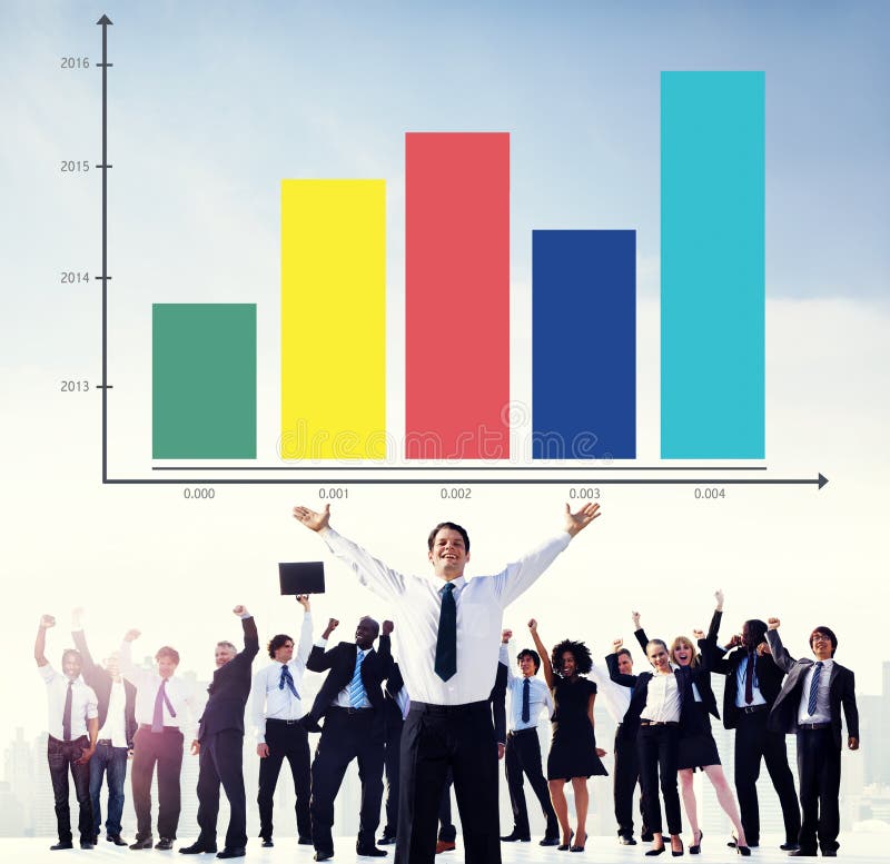 Bar Graph Analysis Achievement Improvement Strategy Success Concept ...