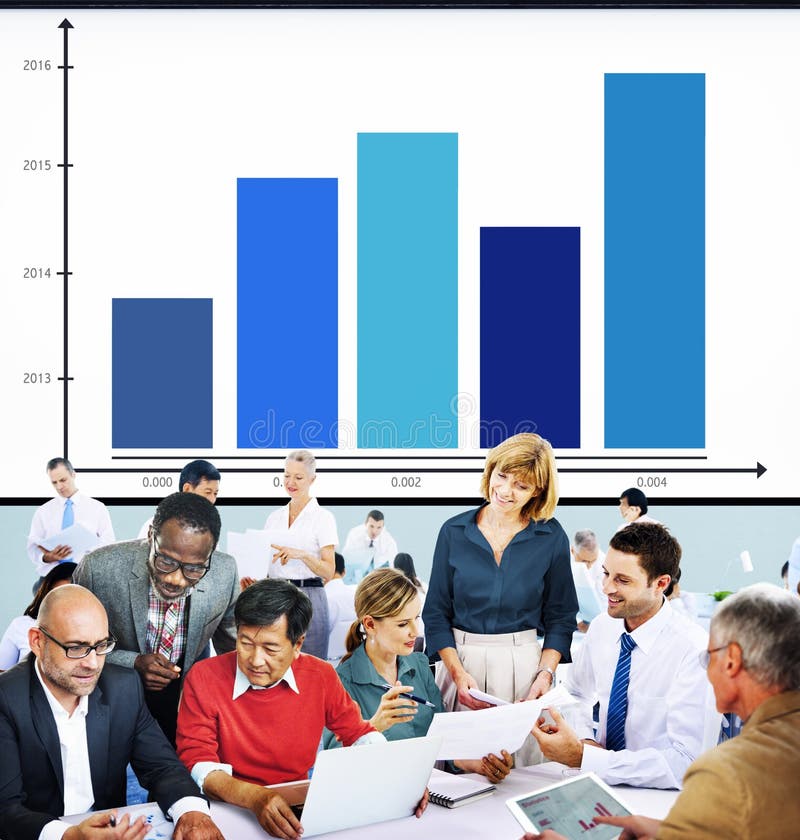 Bar Graph Analysis Achievement Improvement Strategy Success Concept ...