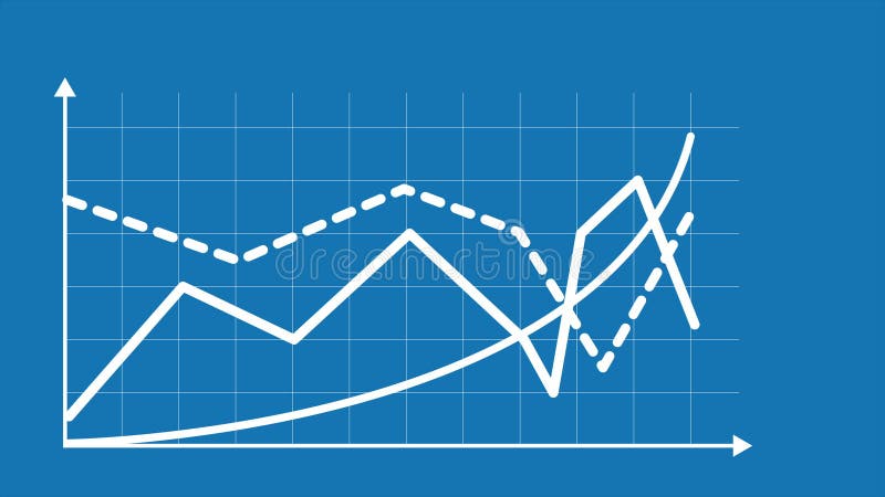 Bar Graph Chart with Arrows Axis. Stock Video - Video of global, gain ...