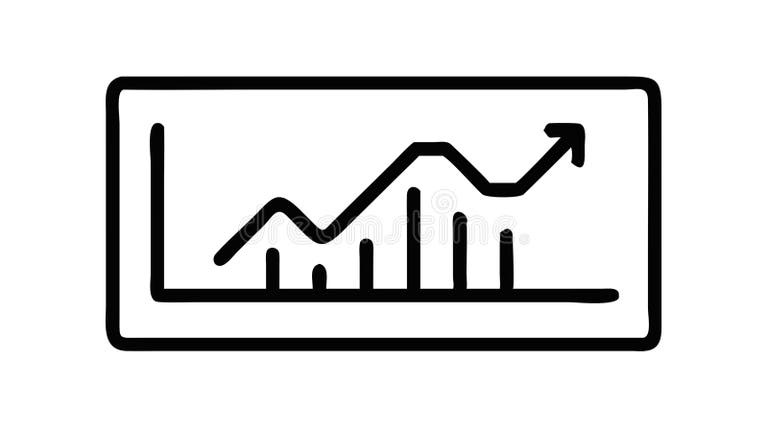 Bar Graph Chart Showing Increasing Data Trend Statistics Graphic ...