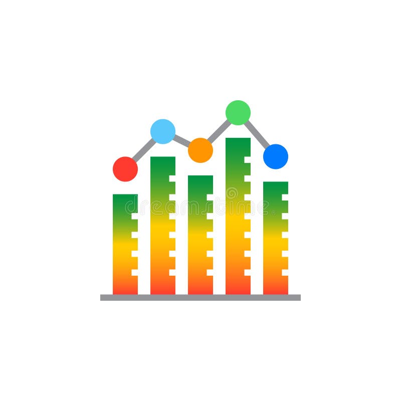 Bar Graph. Column Chart Icon Vector, Filled Flat Sign, Solid Stock ...