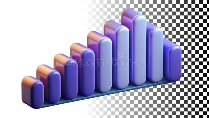 Bar Graph Columns, Data and Analytics Icon Png Transparent Image Generative AI Stock Image ...