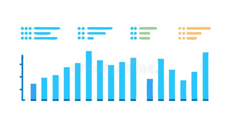 Bar Graph Data Analysis Chart Icon, Business Statistics Growth, Vector ...