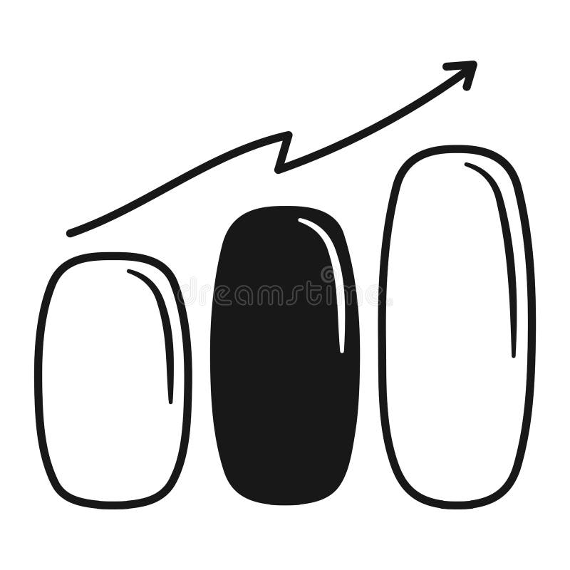 Bar graph design stock vector. Illustration of diagram - 267963287