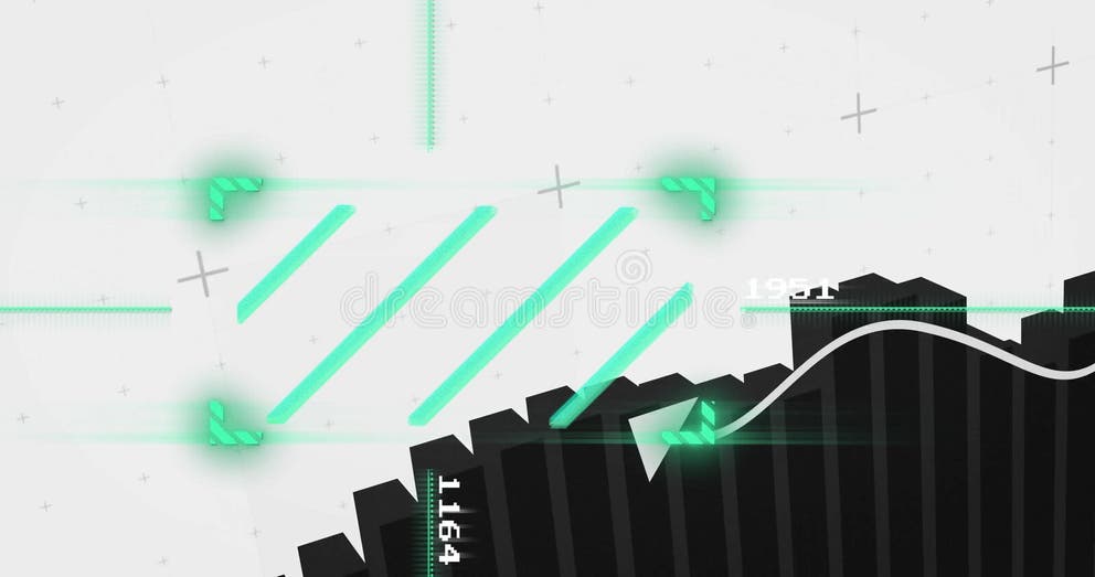 Bar Graph and Error Messages with Data Processing Image Stock Image ...