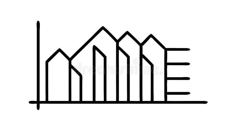 Bar Graph with Fence, Data Security and Privacy, Vector Design ...