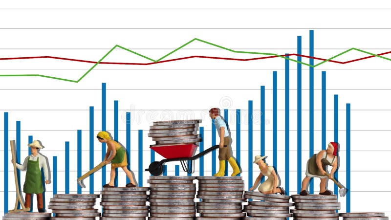 Fluctuating Line Graphs and Bar Graph. Stock Footage - Video of graphic ...