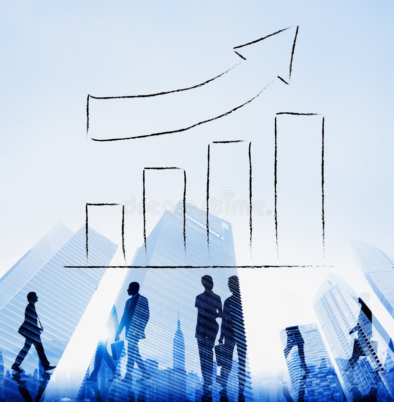 Bar Graph Growth Moving Up Improvement Concept Stock Image - Image of ...