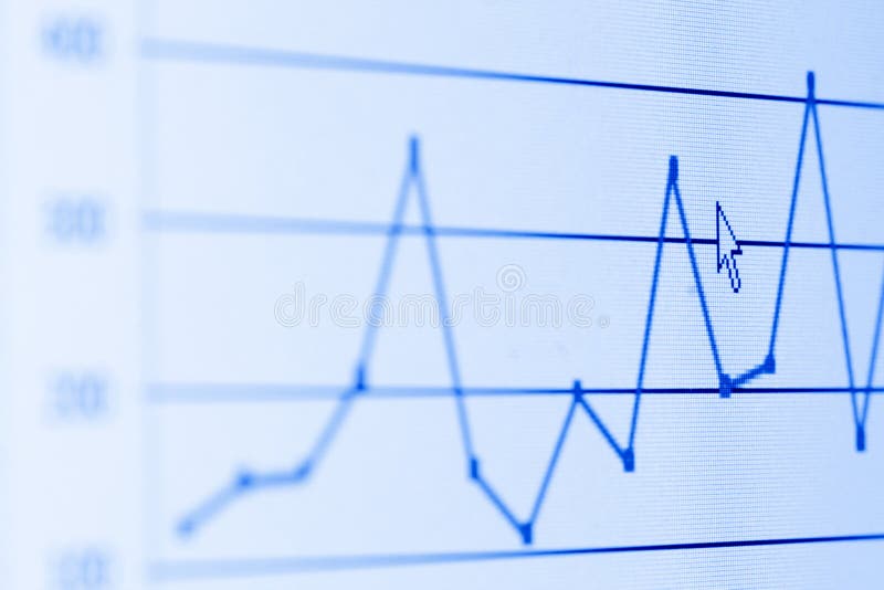 Bar graph on LCD screen stock image. Image of computer - 6405579