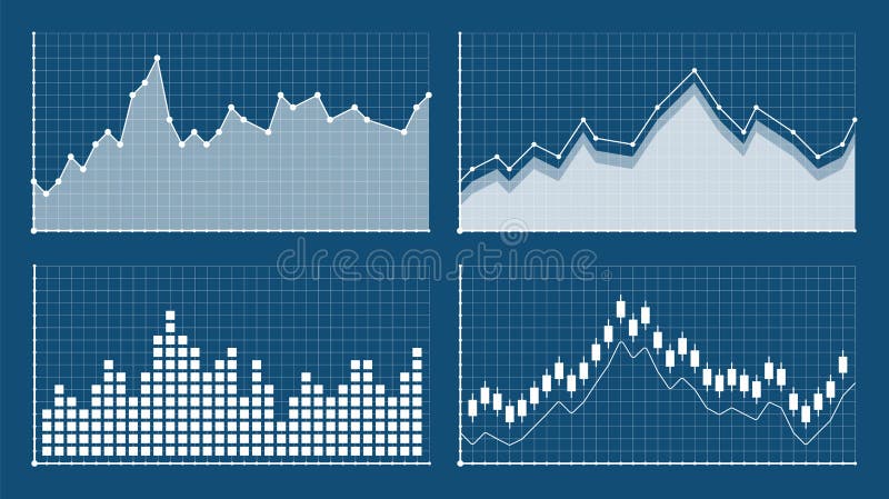 Bar Graph and Line Graph Templates, Business Infographics, Vector ...