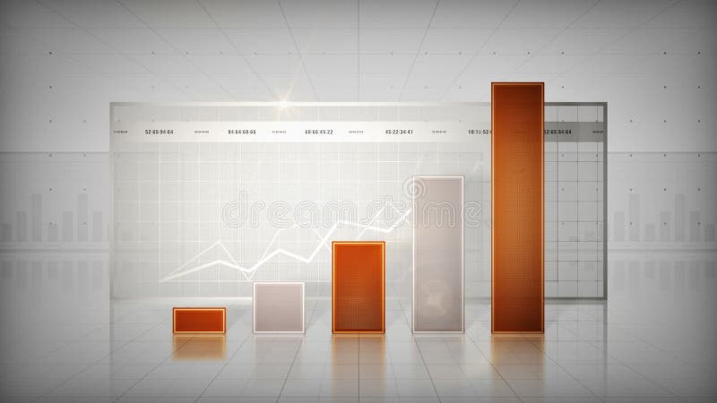 Bar Graph Orange stock video. Video of graphics, finance - 47055629