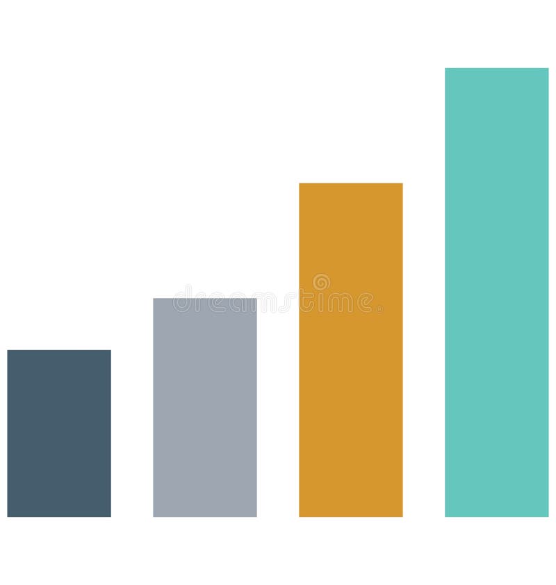 Bar Graph, Progress Chart Isolated Vector Icons Can Be Modify with Any ...