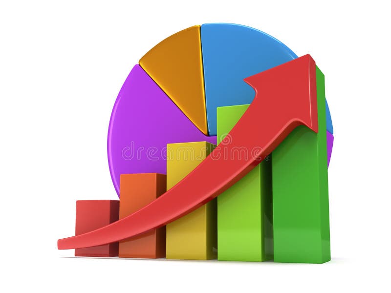 Red Arrow Colored Bar Graph Stock Illustrations – 232 Red Arrow Colored ...