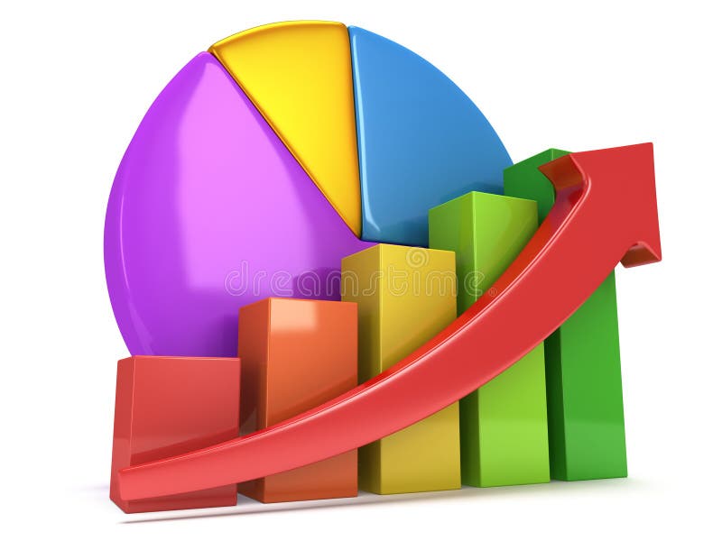 Red Arrow Colored Bar Graph Stock Illustrations – 232 Red Arrow Colored ...