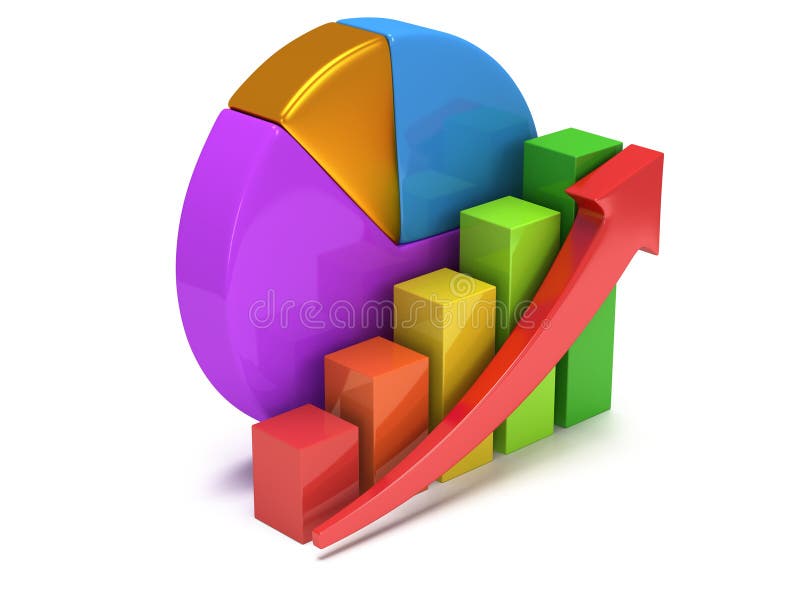 Red Arrow Colored Bar Graph Stock Illustrations – 232 Red Arrow Colored ...