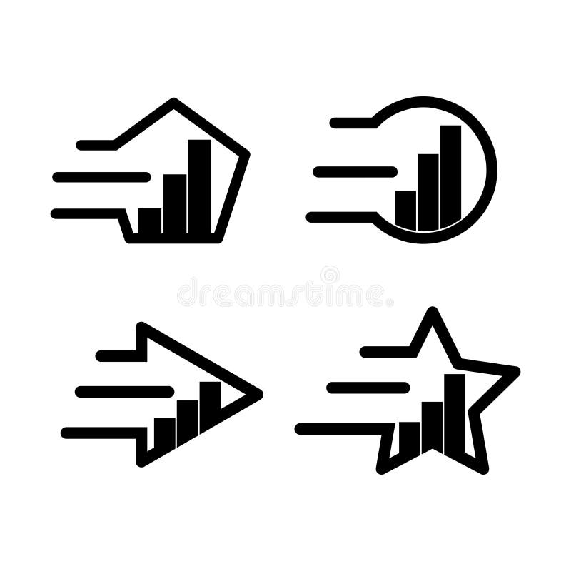 Eye and Bar Graph Logo Vector. Vector Illustration on White Background ... Eye and Bar Graph Logo Vector. Vector Illustration on White Background ...