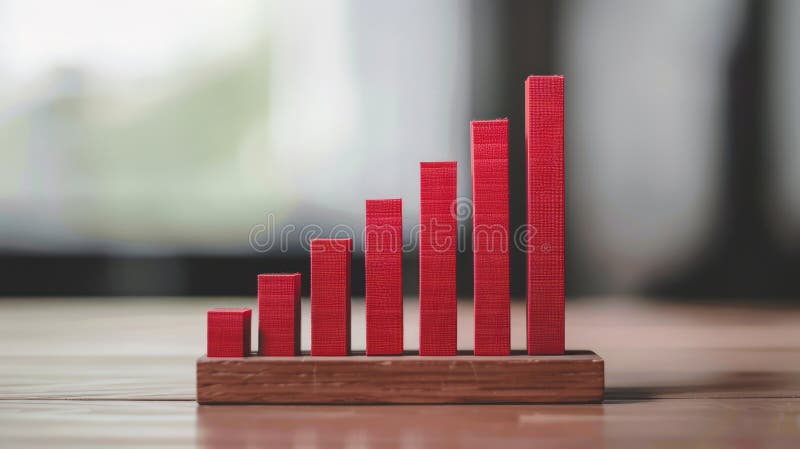 Bar Graph Showing Increased Efficiency Stock Illustration ...