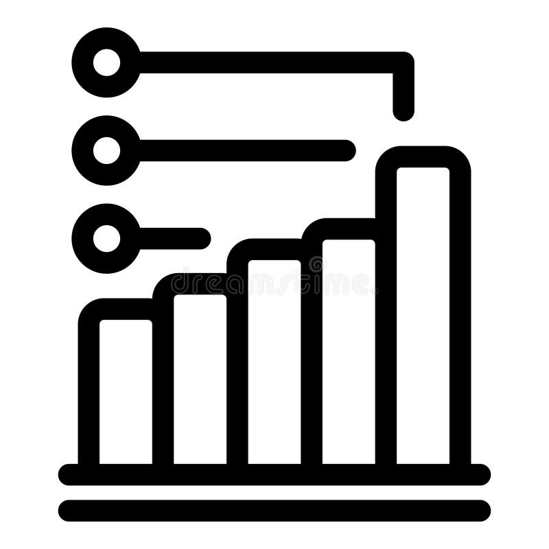 Bar Graph Showing Market Growth with Rising Line Chart Stock ...