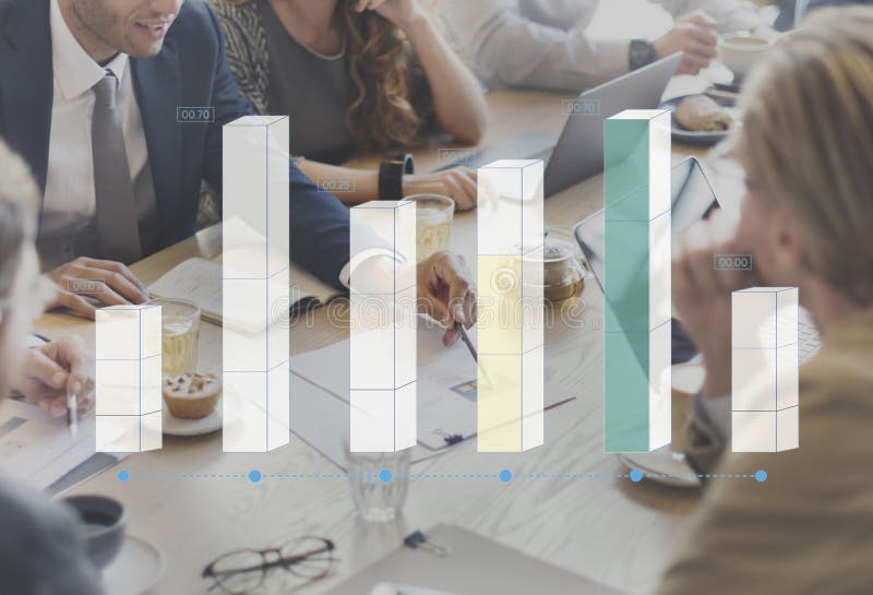 Bar Graph Statistics Analysis Business Concept Stock Photo - Image of ...