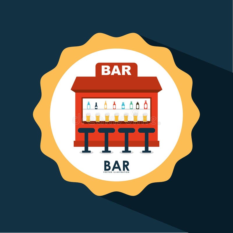 Bar icon design stock illustration. Illustration of isolated - 49765548