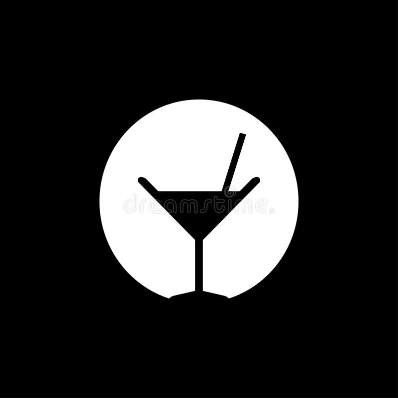 Bar Icon. Icons of Bar Drinks. Black Bar Drink Icons Stock Illustration ...