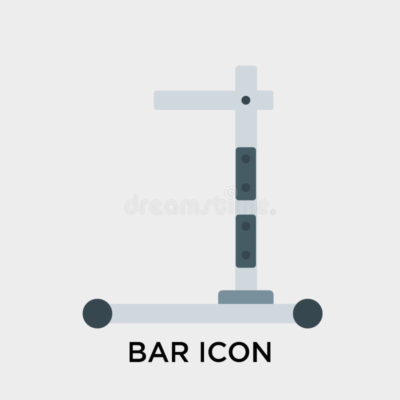 Bar Icon Vector Sign and Symbol Isolated on White Background, Ba Stock ...
