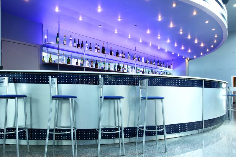 Coctail bar interior stock photo. Image of pleasure, lifestyle - 28536314