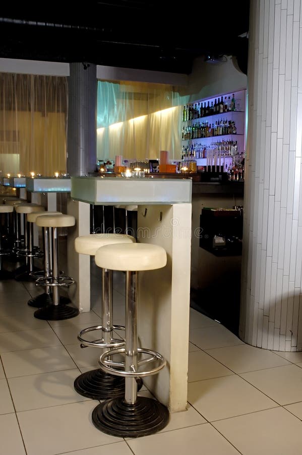 Bar interior stock image. Image of lunch, metal, club - 13893457