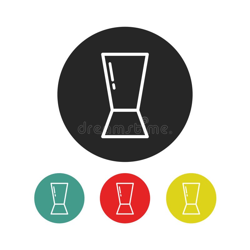 Jigger Vector Icon On White Background. Flat Vector Jigger Icon Symbol ...