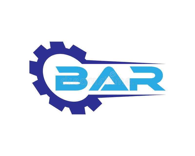 BAR Letter Logo Design Vector Icon. Stock Vector - Illustration of text ...