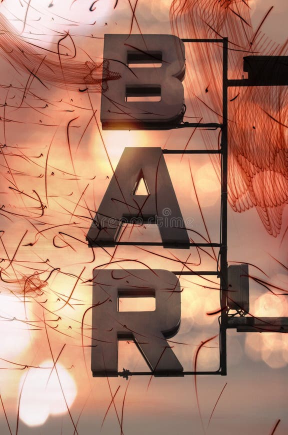 Bar letters stock image. Image of relax, large, alcohol - 1822689