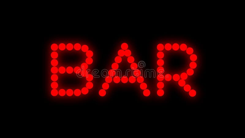 Bar Light Emitting Diode Display Board Animation Stock Video - Video of ...