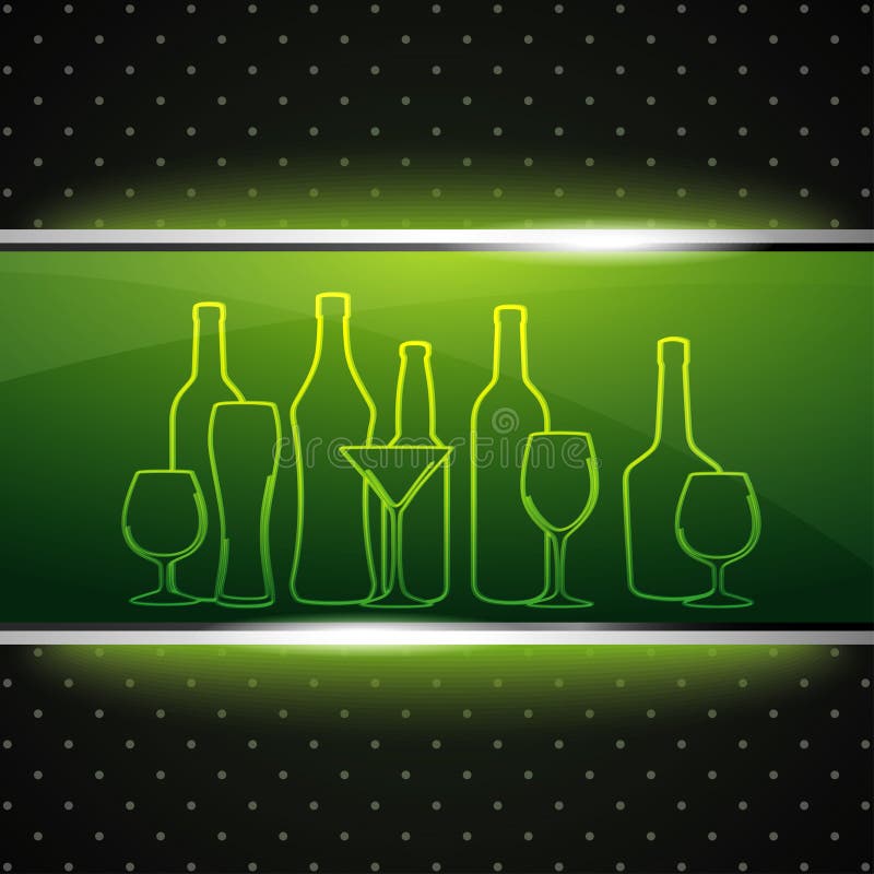 Bar list design stock illustration. Illustration of restaurant - 24106734