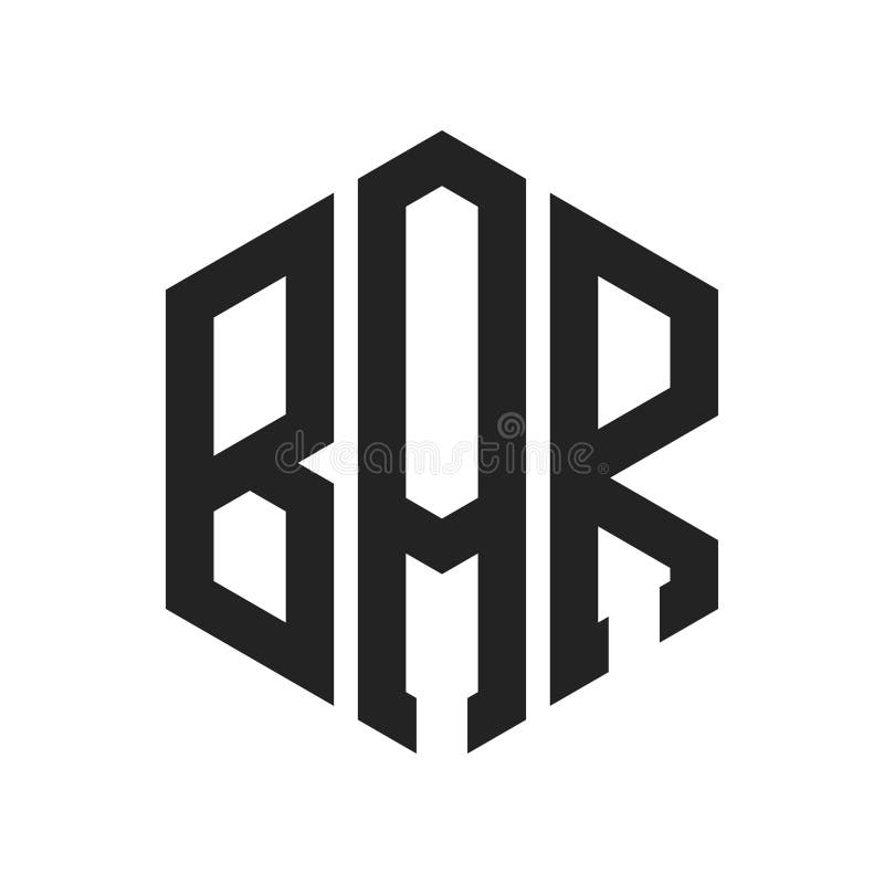 BAR Logo Design. Initial Letter BAR Monogram Logo Using Hexagon Shape ...