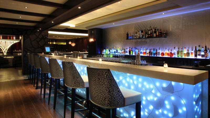 Bar with Numerous Alcohol Bottles Stock Photo - Image of mixology ...