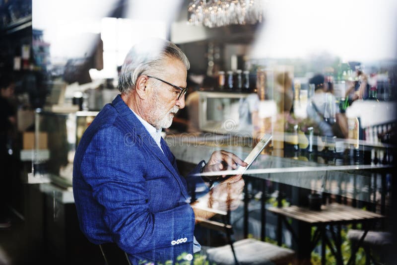 Bar Owner Cafe Bottle Style Suit Restaurant Relax Concept Stock Photo ...